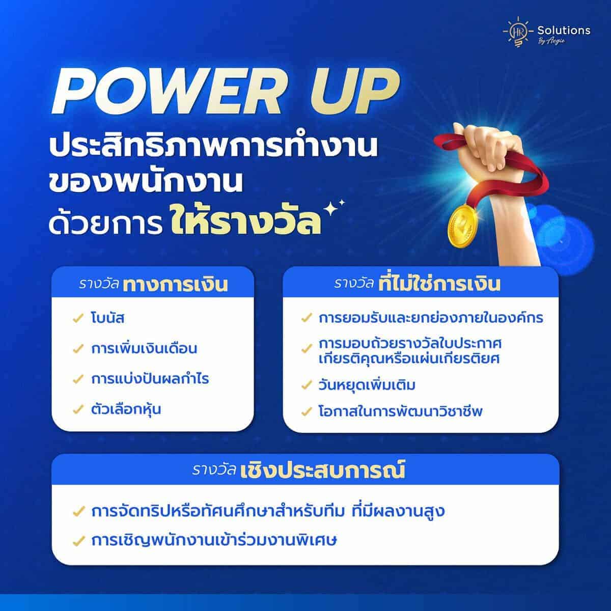 POWER UP ประสิทธิภาพการทำงานของพนักงานด้วยการ 'ให้รางวัล ...
